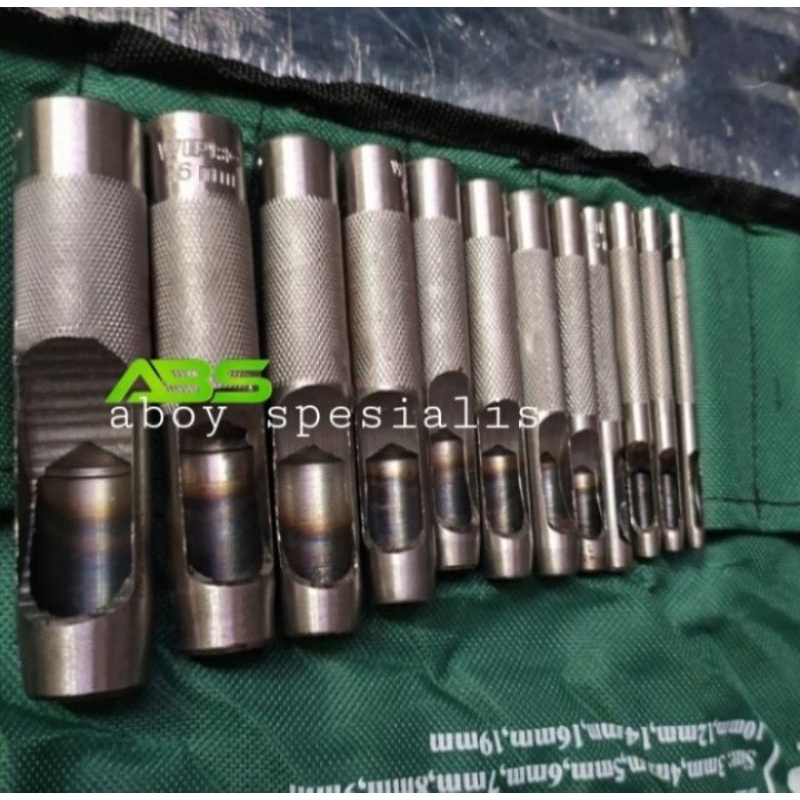 Jual Plong Set Wipro hollow punch set 12 pcs alat pembolong gasket ...