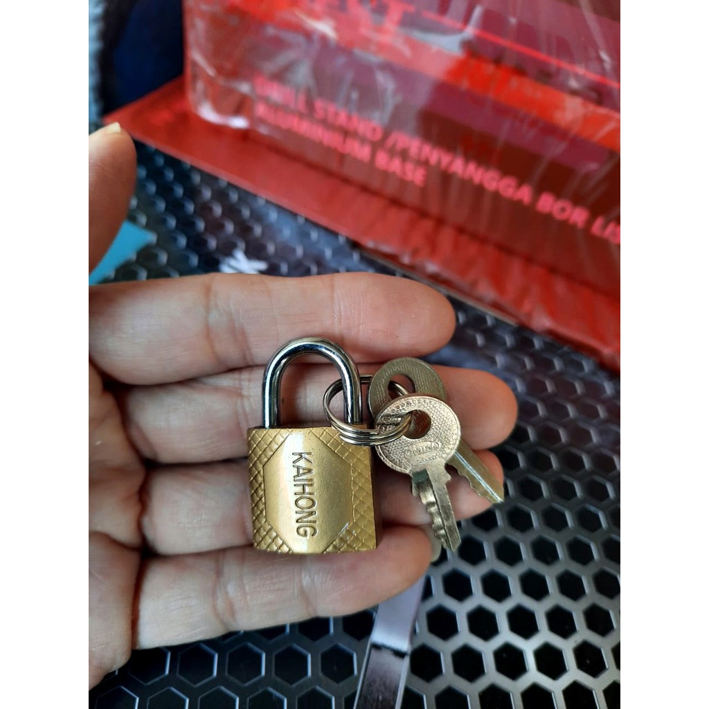 Jual gembok mini 20mm KAIHONG gembok koper / tas / BOX Listrik ...