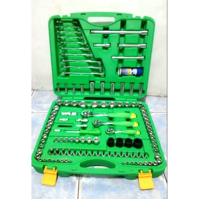 Jual Kunci sok 120 pcs 6PT TEKIRO - hand socket set 120pcs - kunci shock set 120 pcs | Shopee ...