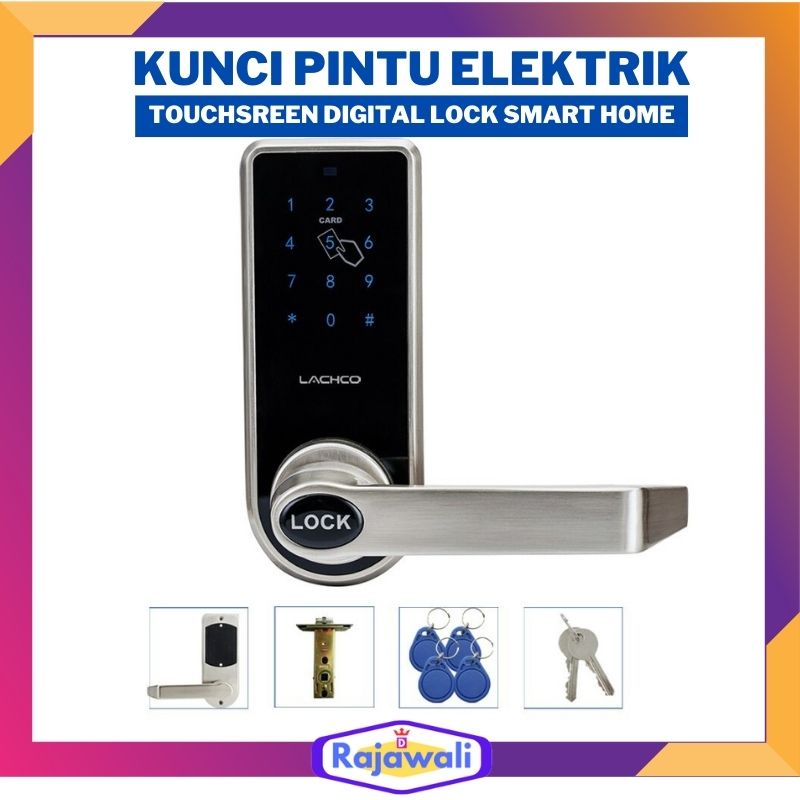 Jual Gagang Handle Tarikan Pegangan Kunci Pintu Rumah Pintar Elektrik ...
