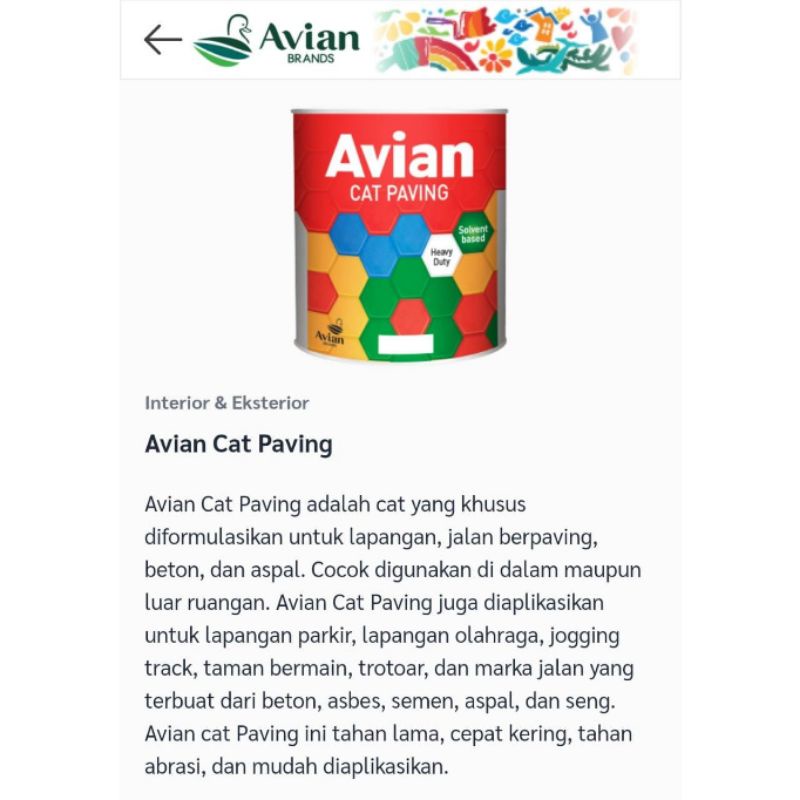 Jual Avian Cat Paving | Shopee Indonesia