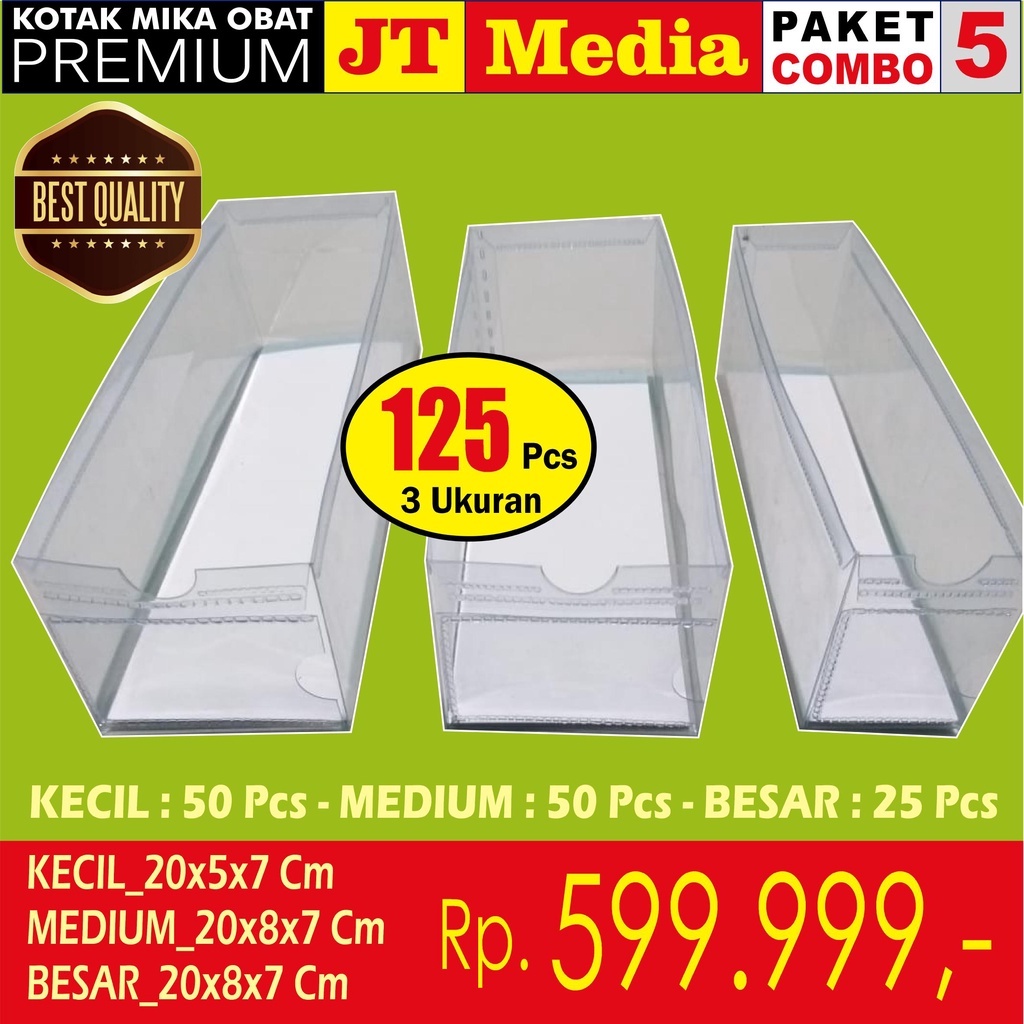 Jual Kotak Obat Mika Paket combo isi 3 ukuran 50 kecil 50 medium 25 ...