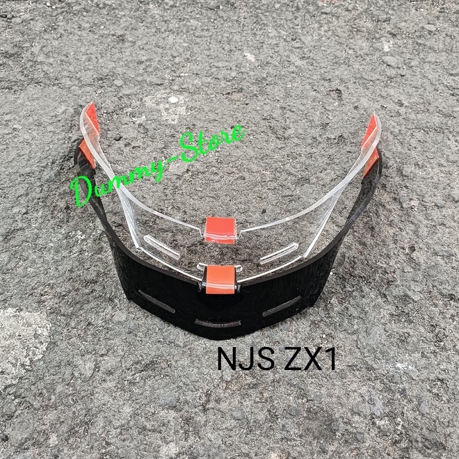 Jual Spoiler Helm NJS ZX1 AKRILIK | TEBAL 3MM / SPOILER NJS ZX1 ...