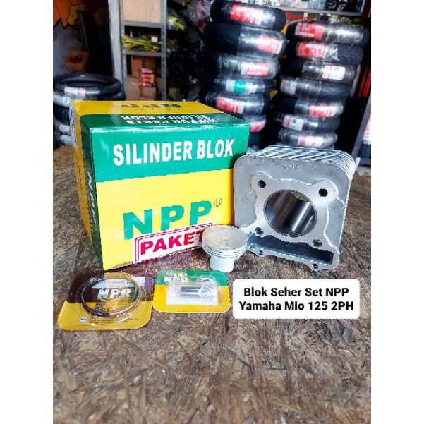 Jual Blok Block Boring Seher Cylinder Komplit Set Piston Kit Yamaha Mio M3 S Z Soul GT Fino ...