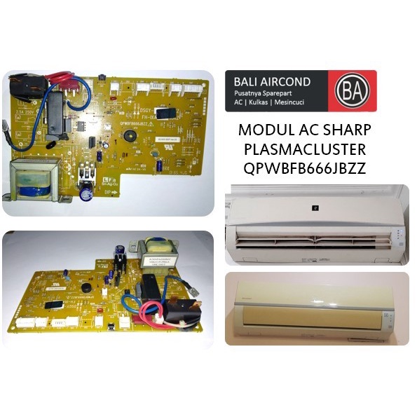 Jual Pcb modul ac sharp plasmacluster QPWBFB666JBZZ AH-AP9JML MHL NSY ...