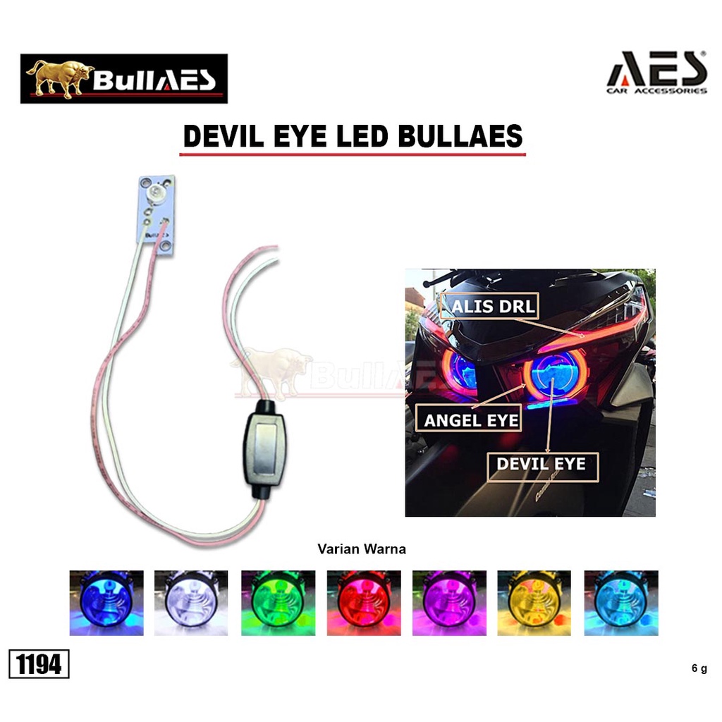 Jual Devil Eye Led BULLAES Demon Eye Projector V1194 | Shopee Indonesia