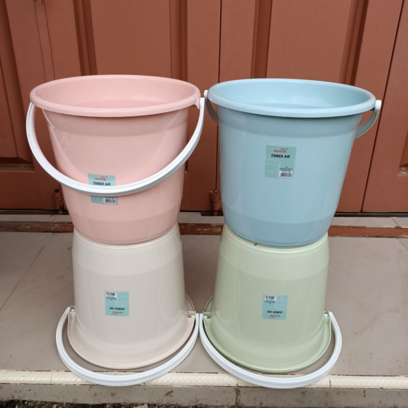 Jual ember redhouse ember warna pastel basin cantik / ember plastik ...