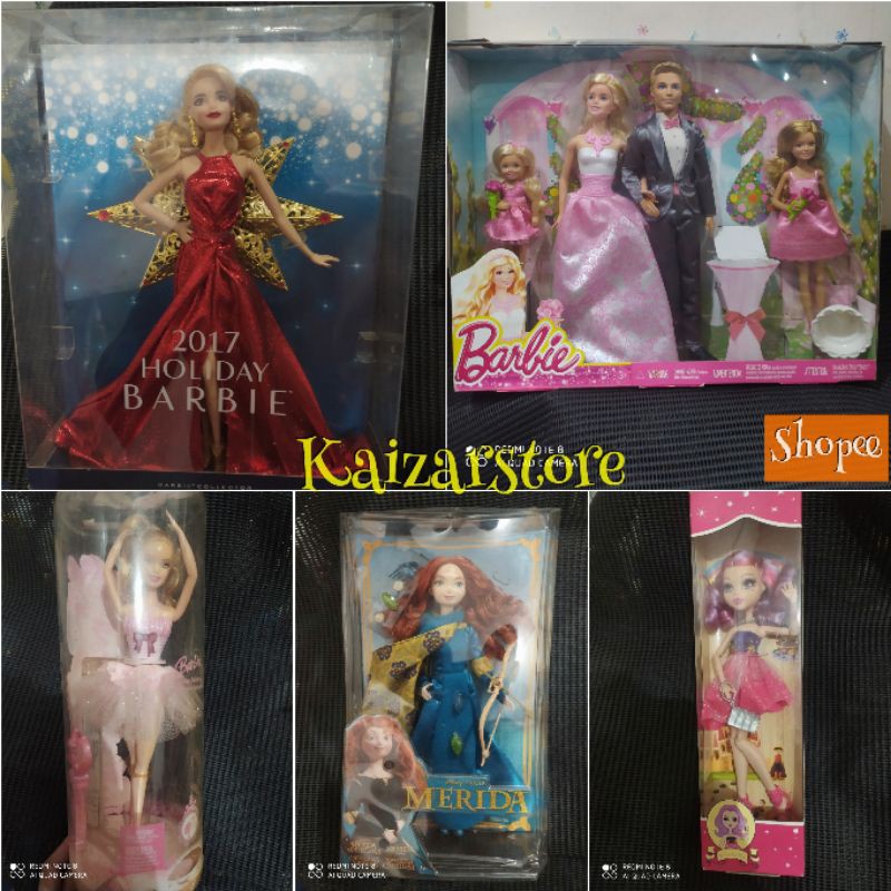 Jual Barbie Mattel original New MERIDA Wedding Princess Ballerina 2017 ...