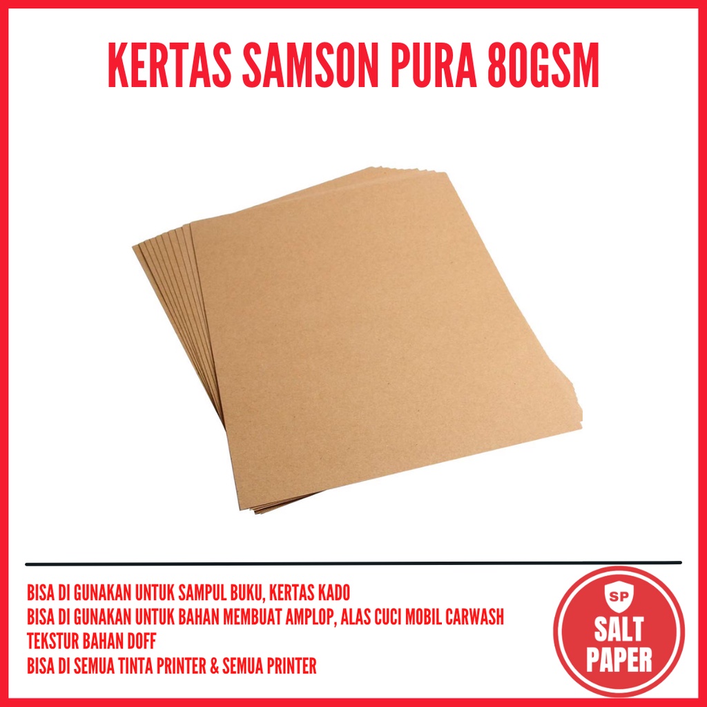 Jual Kertas Samson F4 isi 100 lembar / Kertas Samson 80 gsm / Kertas ...