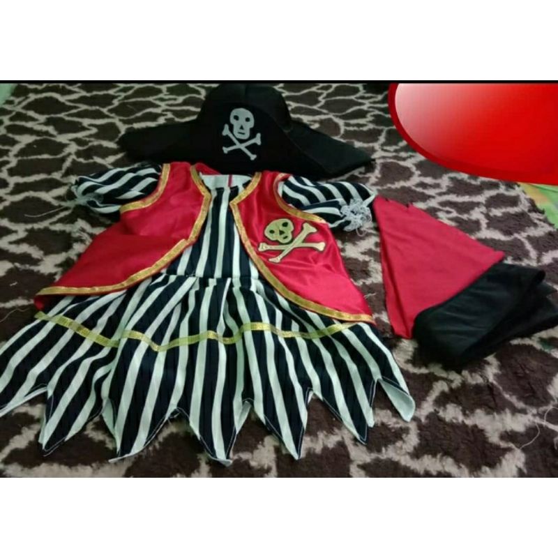 Jual kostum bajak laut/kostum bajak laut anak/kostum bajak laut cewek ...