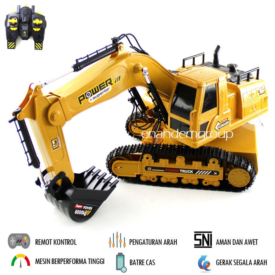 Jual Mainan Mobil Remote Control RC Beko Beco Excavator Performance ...