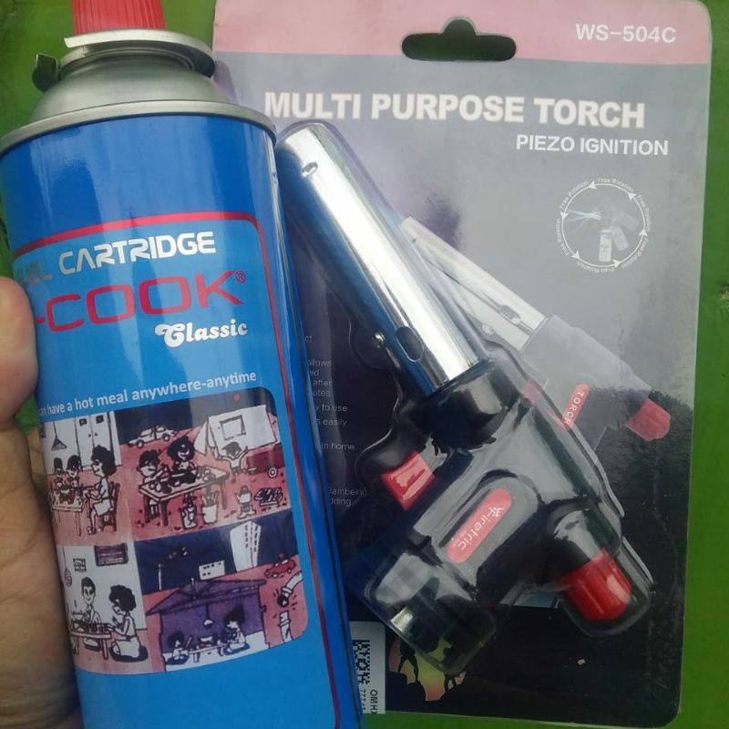Jual Paket Kepala Torch dan Gas Hi-cook [Bisa COD] | Shopee Indonesia
