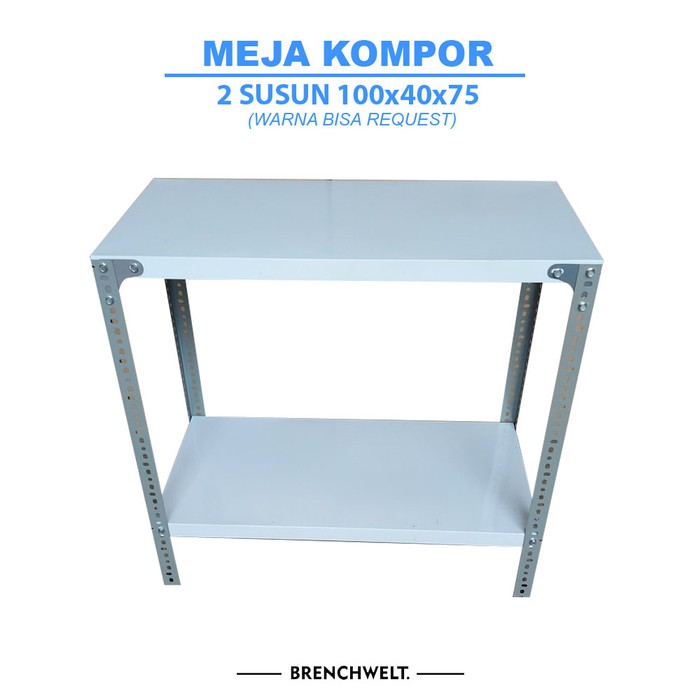 Jual Rak meja kompor 2 susun / rak kompor besi / meja dapur/ rak dapur ...