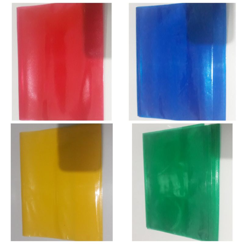 Jual SAMPUL BUKU TULIS PLSATIK UKURAN KUARTO 4 WARNA ( MERAH, KUNING ...
