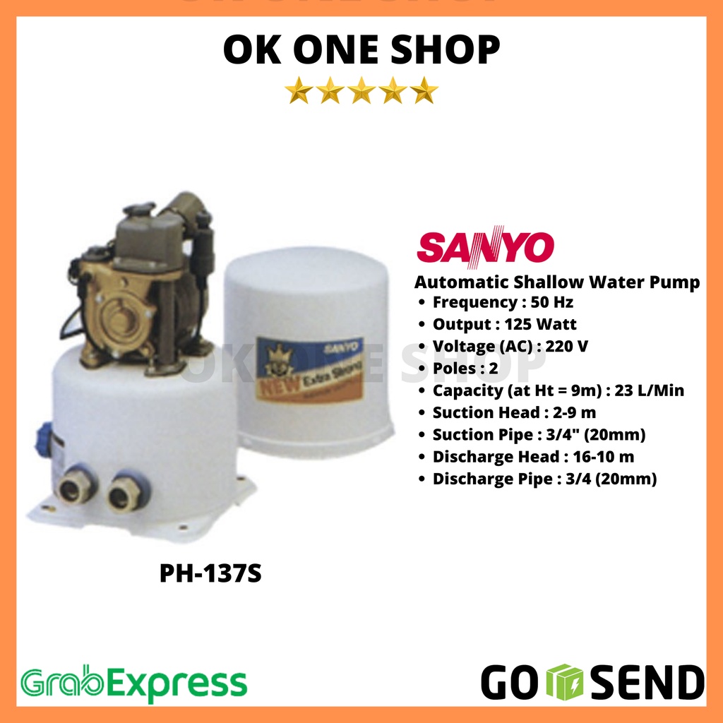 Jual SANYO Pompa Air PH-137S | Shopee Indonesia