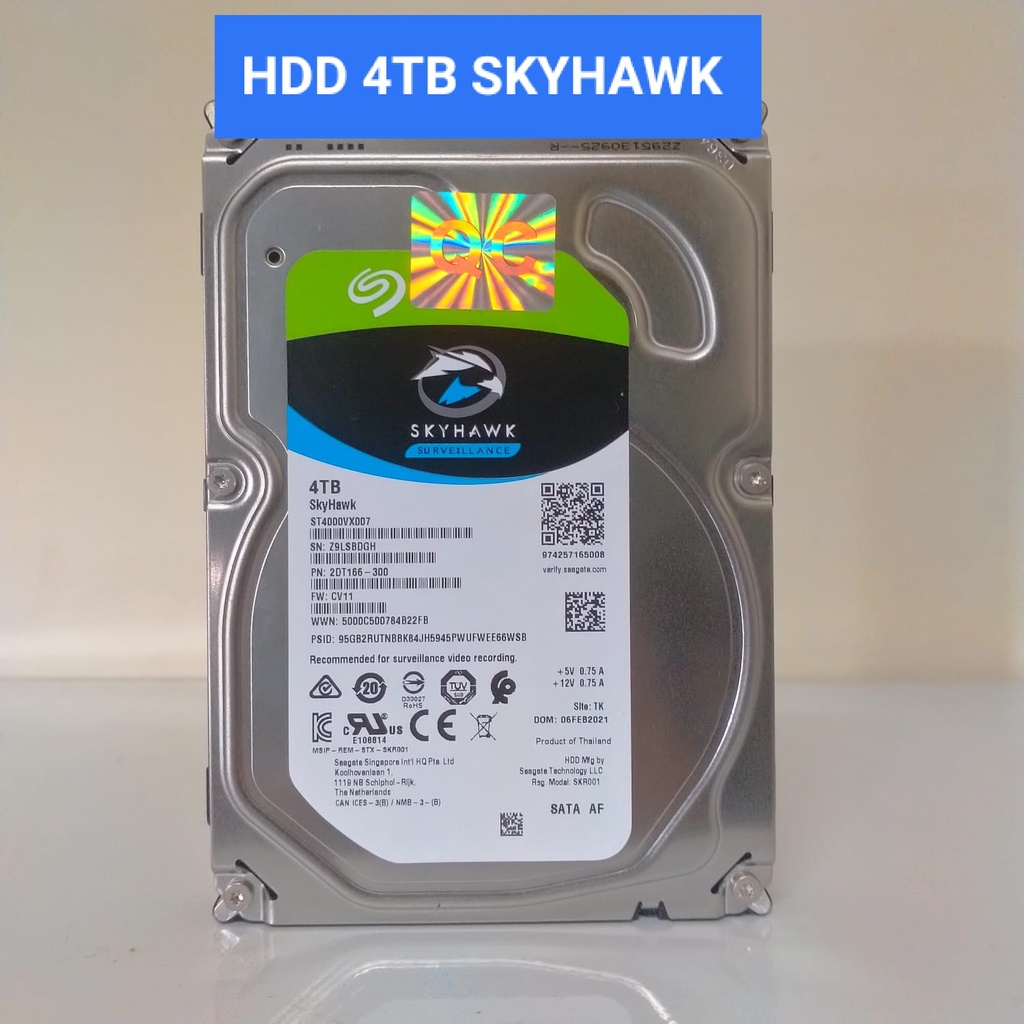 Jual Hardisk Internal 4TB Skyhawk For CCTV DVR HDD SATA 3.5 PROMO ...