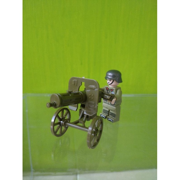 Jual Minifigures world war 2 WW2 minifigure machine gun Maxim MG2 ...