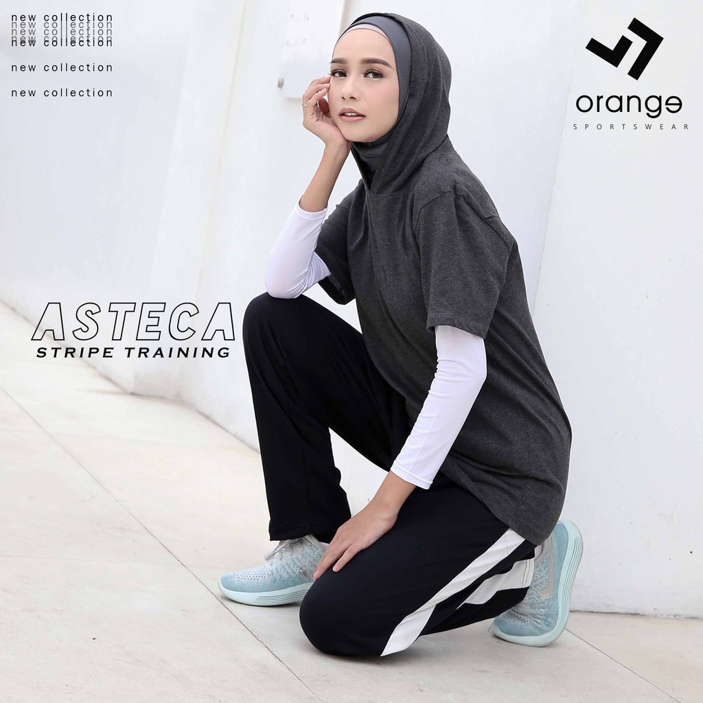 Jual Celana Panjang Stripe Training Pria Wanita List Putih Asteca Pants ...