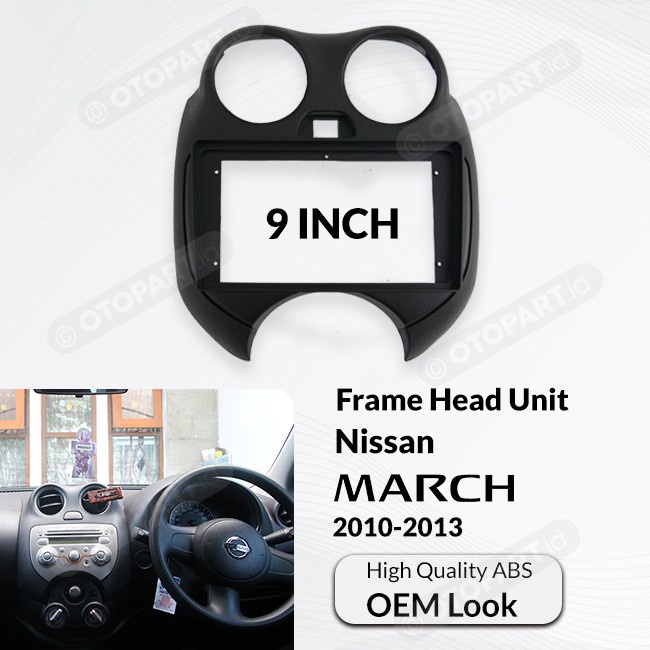 Jual Frame Nissan March 2010-2013 / Frame Head Unit 9" Inch OEM ...