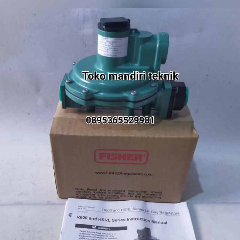Jual Regulator instalasi gas Fisher Tipe R622-DFF | Shopee Indonesia