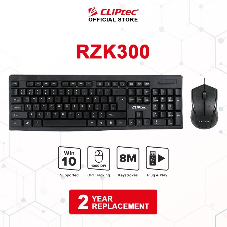 Jual Keyboard Mouse Office Cliptec | Shopee Indonesia