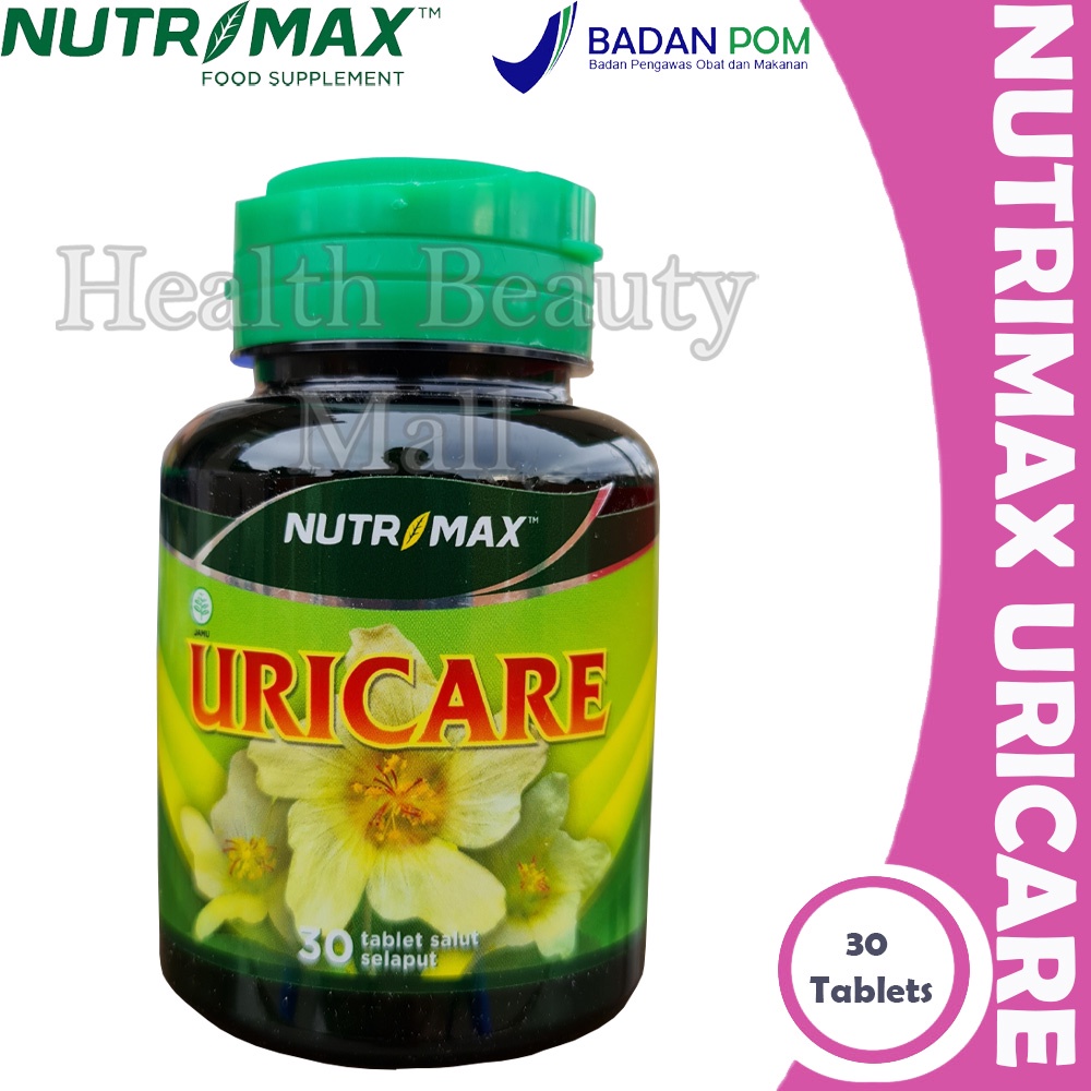 Jual Nutrimax Uricare 30 Caps - Vitamin Herbal Penurun Asam Urat ...