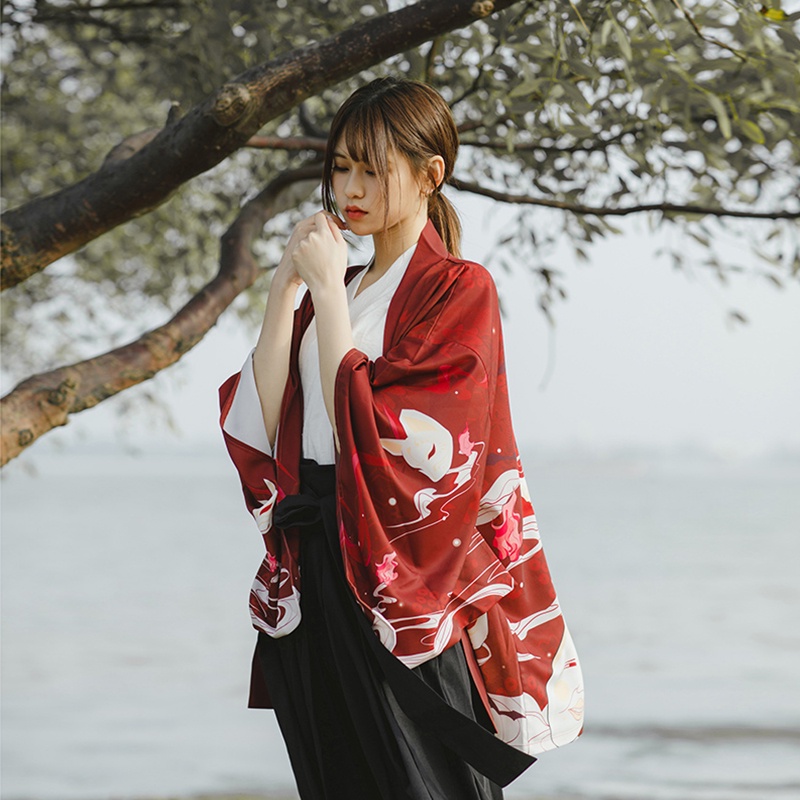 Jual Fashion Street Cardigan Kimono Wanita Jepang Harajuku Kimono ...