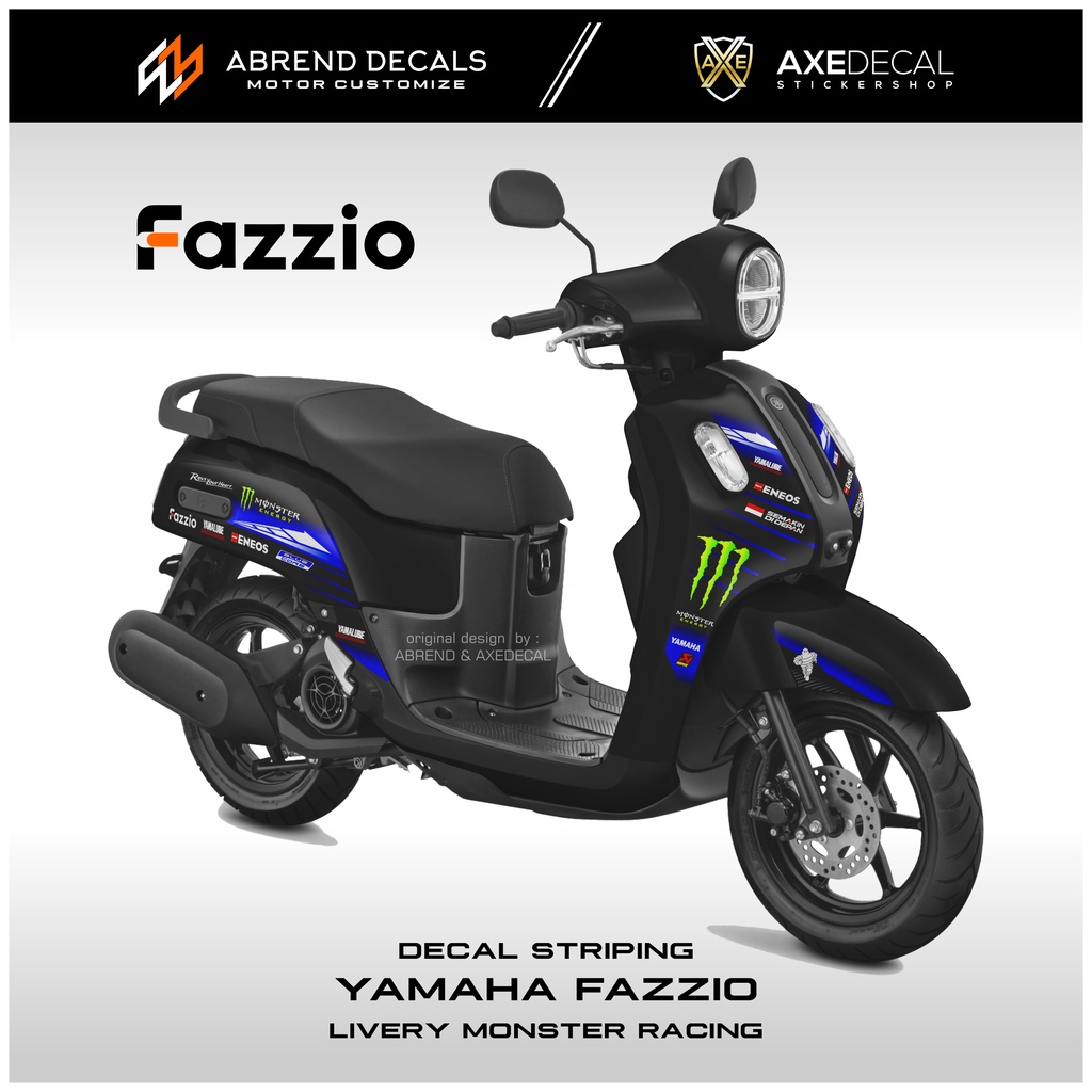 Jual Striping Fazzio LIvery ME / Stiker Motor Yamaha Fazzio Desain Custom / Stock Decal | Shopee ...