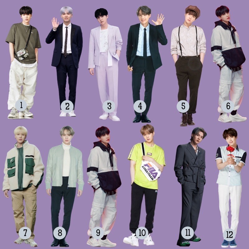 Jual REAL SIZE BTS STANDING FIGURE BAHAN IMPRABOARD TEBAL (PENGEMAR BTS ...