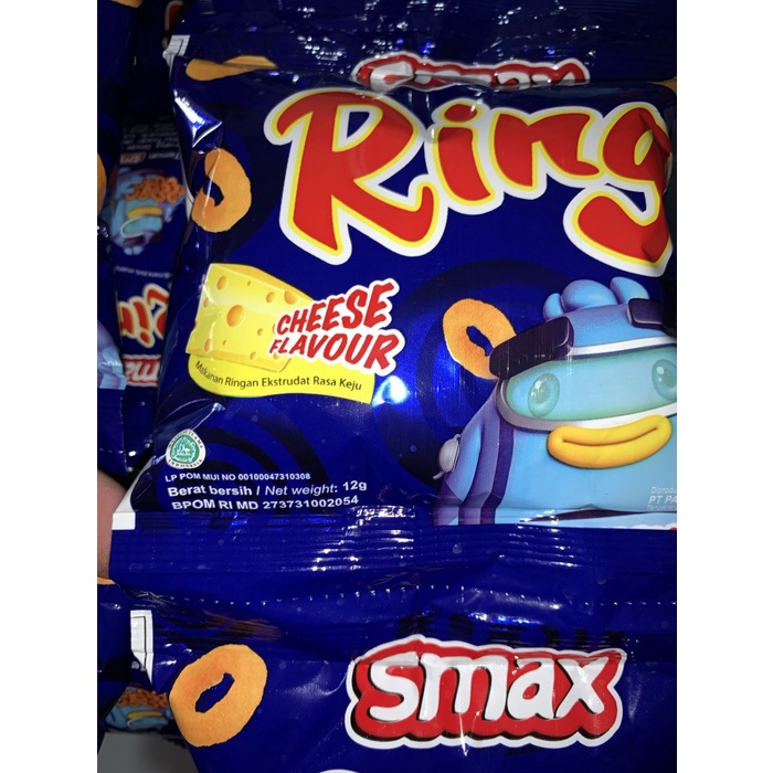 Jual Instant-Camilan- Smax Ring Cheese 12 Gram. 1 Renceng Isi 10 Sachet ...