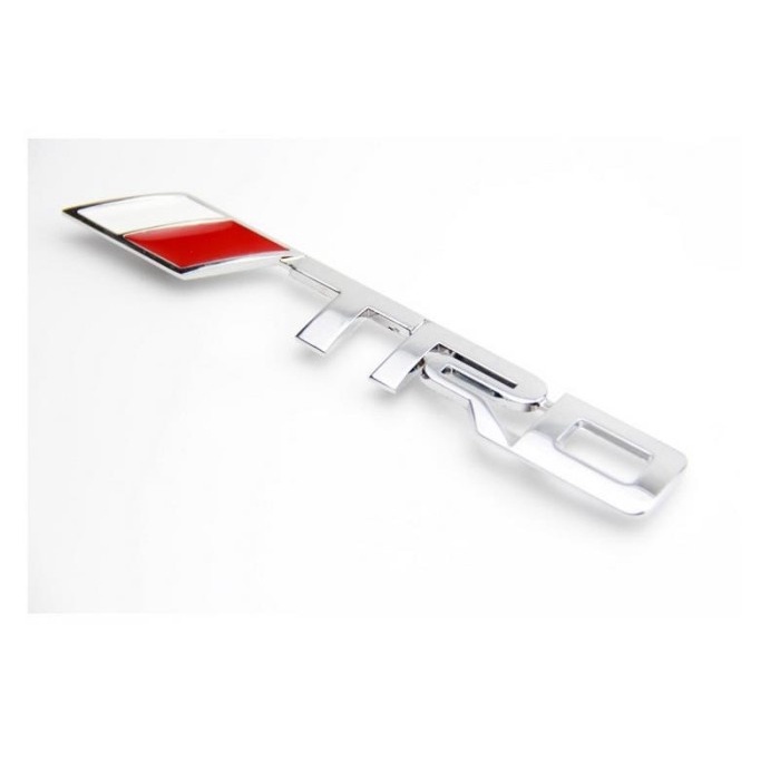 Jual mobil-emblem- emblem trd toyota black / chrome stainless steel ...