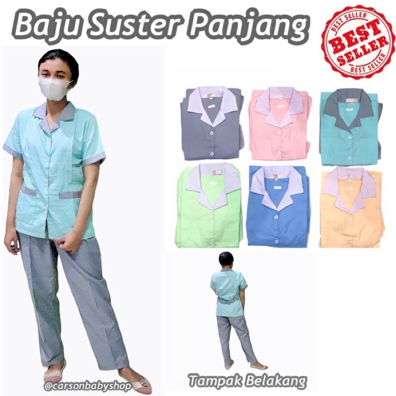 Jual Baju Seragam Suster / Baju Suster / Baju Babysitter Cln Panjang S ...