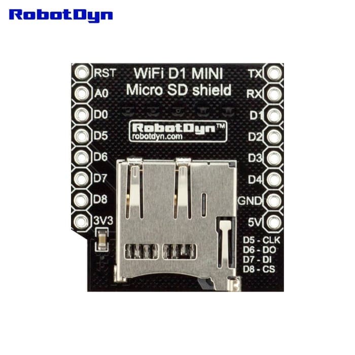 Jual Wemos D1 Mini Micro-SD card Reader writer Shield data logger ...