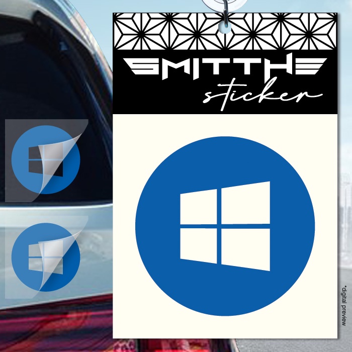Jual Stiker Laptop WINDOWS Cutting Sticker Mobil Motor PC Notebook ...