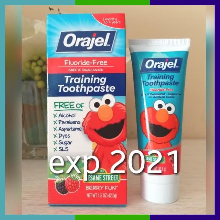 Jual Orajel Sesame Street Training Toothpaste Pasta Gigi Anak ...