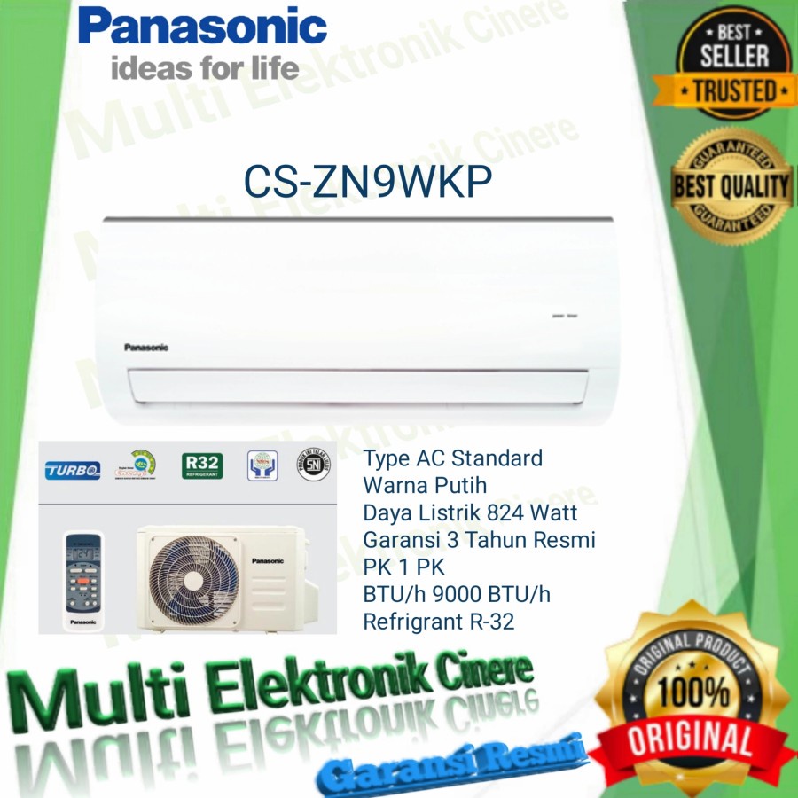 Jual AC Panasonic CS-ZN9YKP AC Split 1 PK Standard | Shopee Indonesia