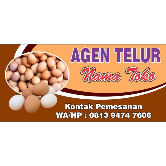 Jual Spanduk / Banner Agen Telur | Shopee Indonesia