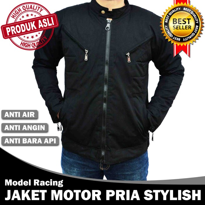 Jual MOTOR-JAKET- JAKET MOTOR PRIA PREMIUM ANTI AIR / ANGIN / ANTI BARA ...