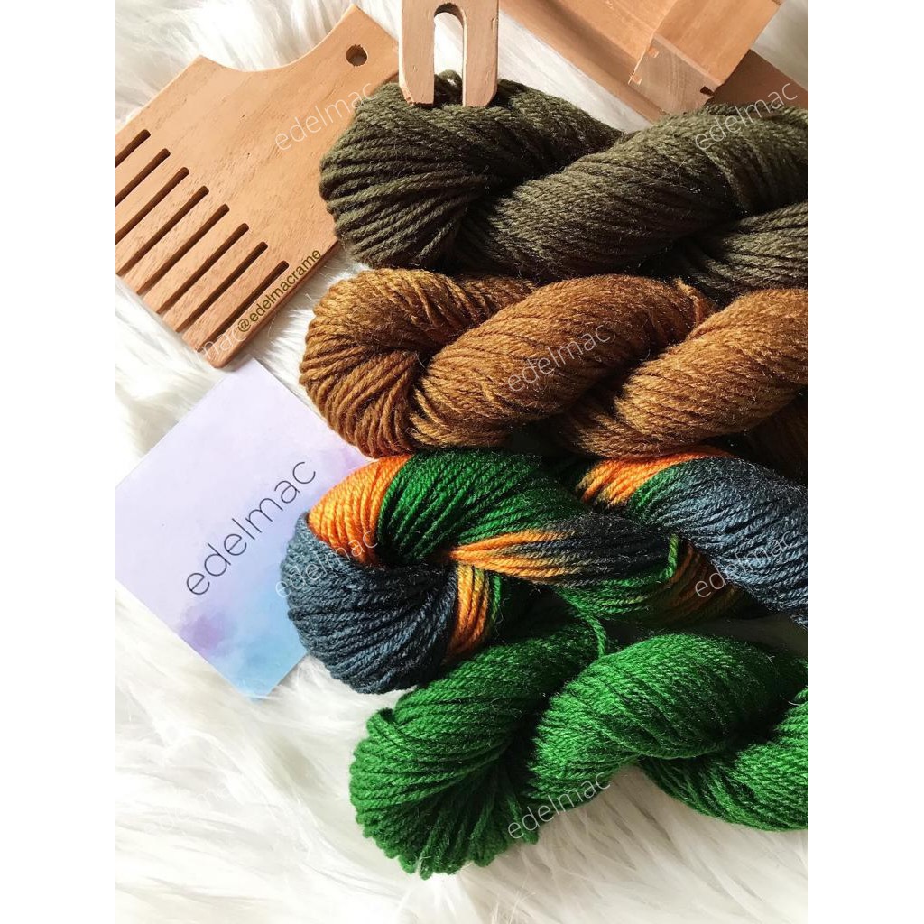 Jual Tali Benang Wol Wool Akrilik Yarn Rajut Handcraf Part III | Shopee ...