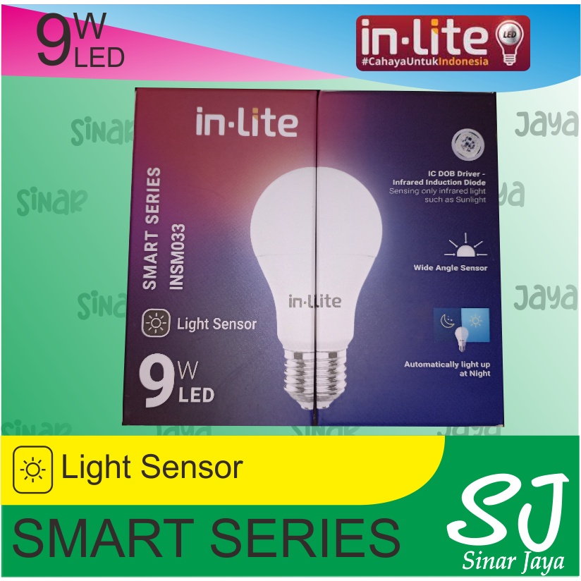 Jual LAMPU LED IN-LITE 9W SMART SERIES | Shopee Indonesia
