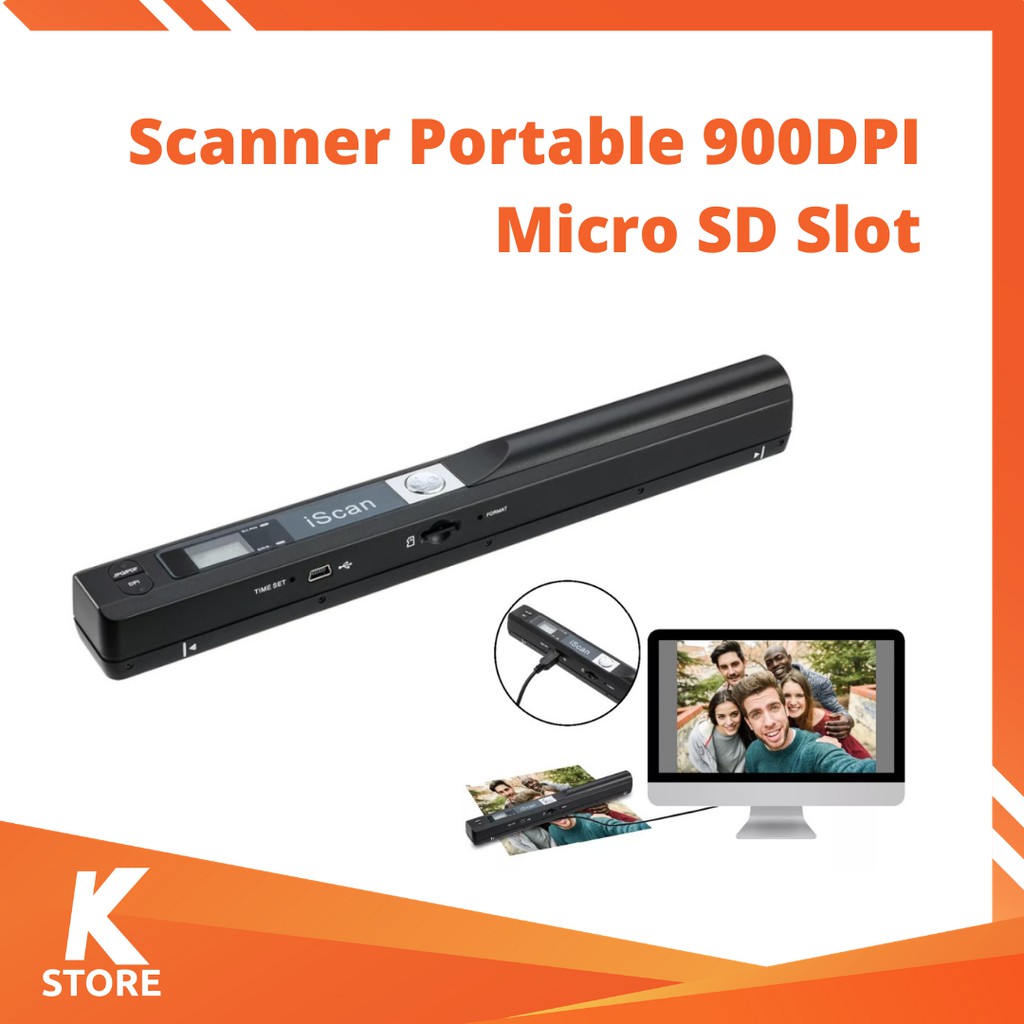 Jual Scanner Portable Document Handy Scaner 900DPI Iscan Handheld Scan ...