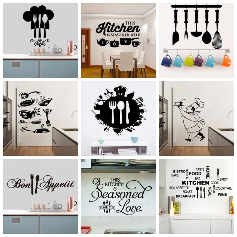Jual STIKER DINDING WALLPAPER KITCHEN DAPUR DEKORASI DINDING CUSTOM ...