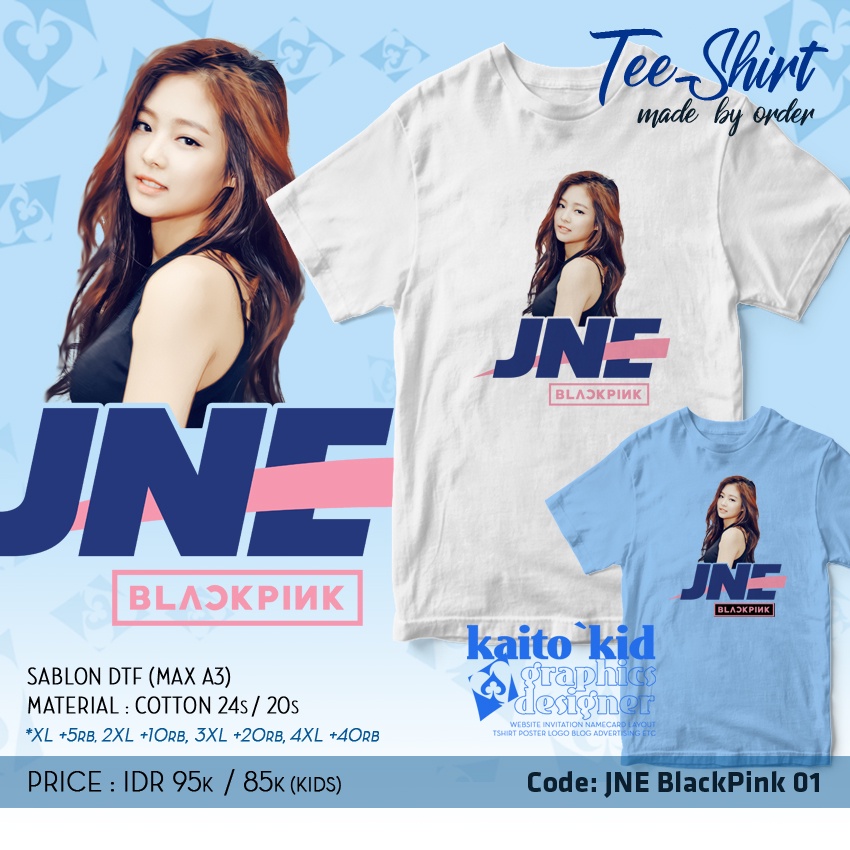 Jual Kaos BLACKPINK JNE JENNIE Plesetan Meme Lucu bisa custom desain ...
