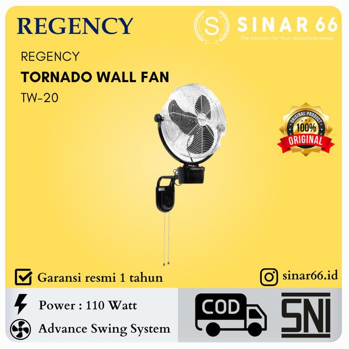 Jual REGENCY TORNADO WALL FAN 20" TW-51 KIPAS ANGIN TEMBOK BESAR ...