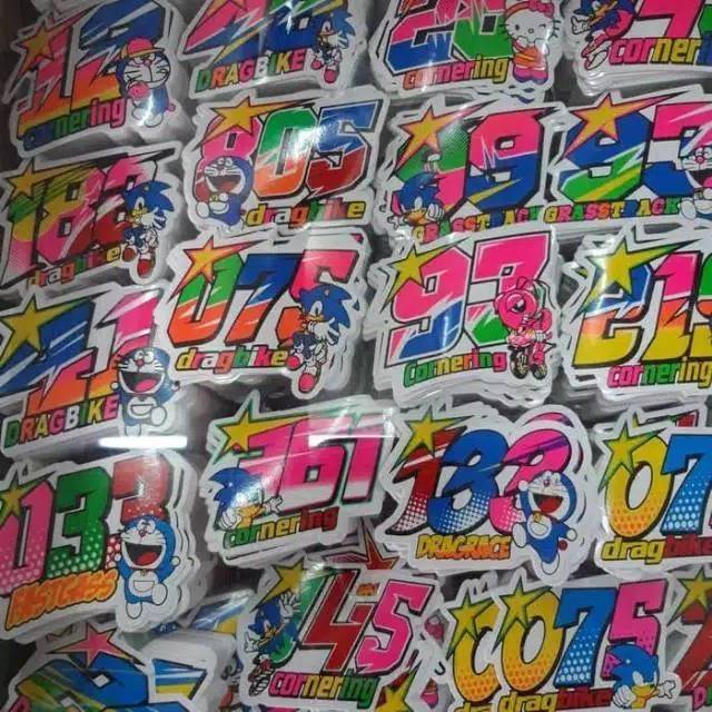 Jual Stiker sticker motor balap roaderace thailook gaspol paker isi 100 ...
