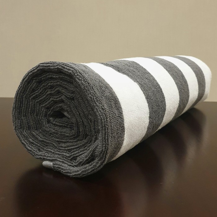 Jual Handuk Kolam Renang 550gsm White Grey (Pool Towel) | Shopee Indonesia