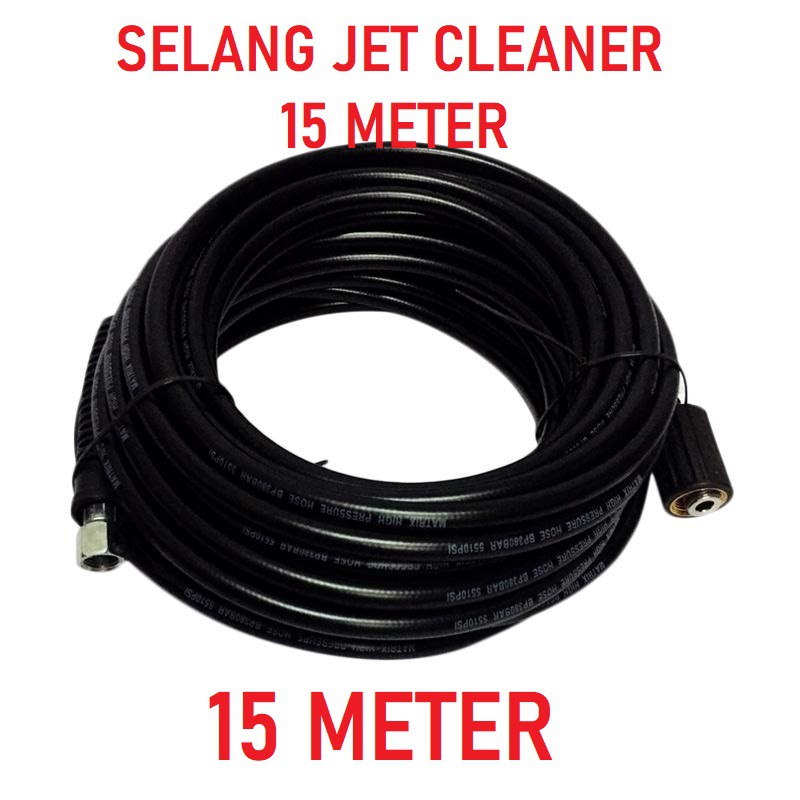Jual Selang Jet Cleaner 15M 15 Meter High Pressure Hose Merk H&L ...