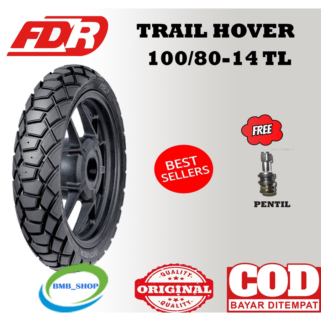 Jual Ban semi trail Tubeless Asli FDR Hover ring 14 untuk motor metic ...
