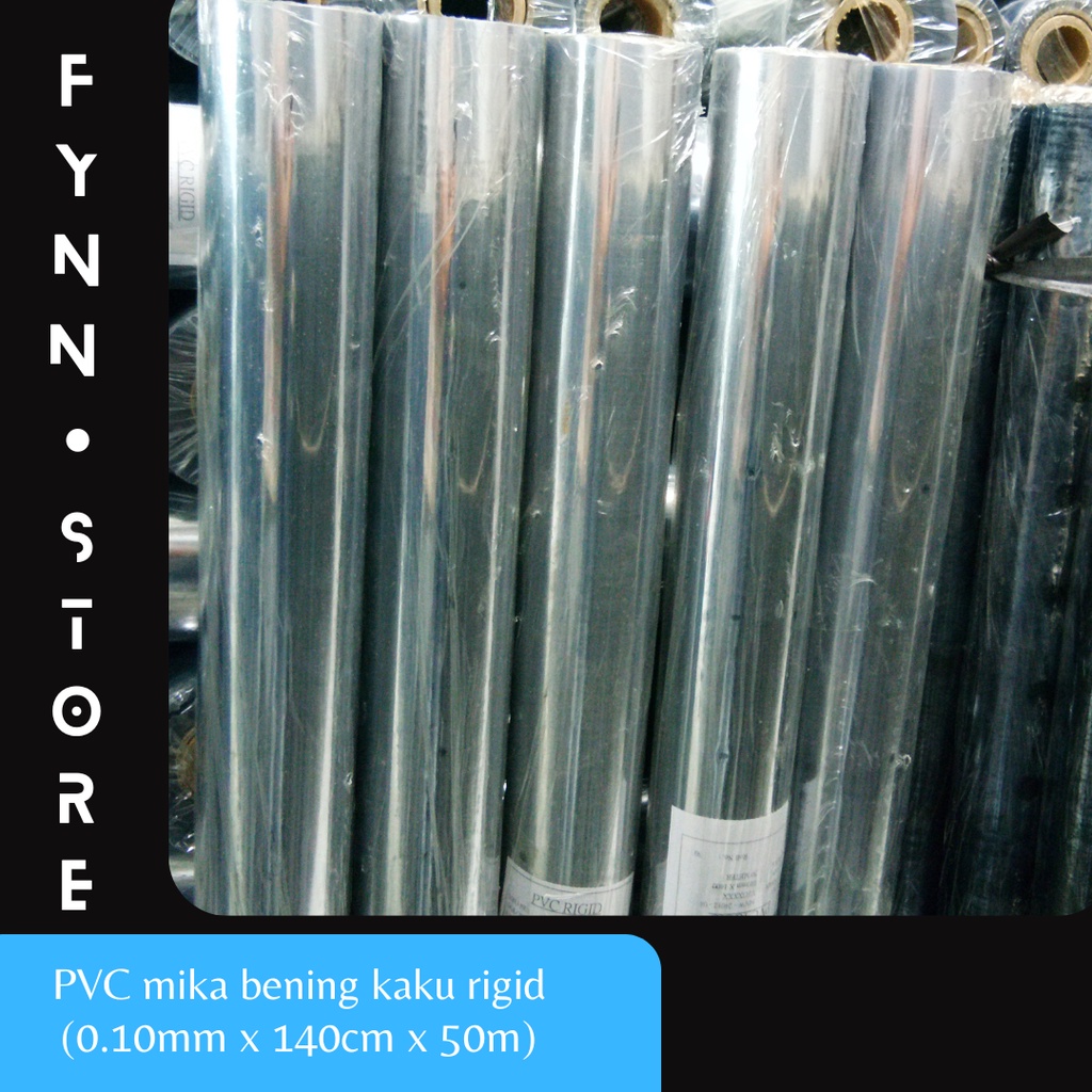 Jual PVC mika kaku rigid bening tebal 0.10 mm x 140 cm x 50 m | Shopee Indonesia