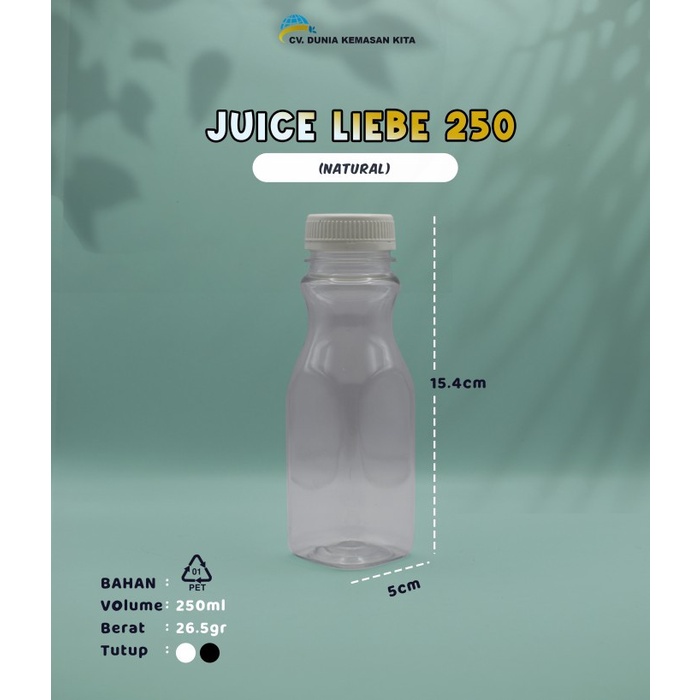 Jual Botol Liebe 250 ml - 1 DOZ 378 pcs - Botol Jus - Kopi - Susu ...